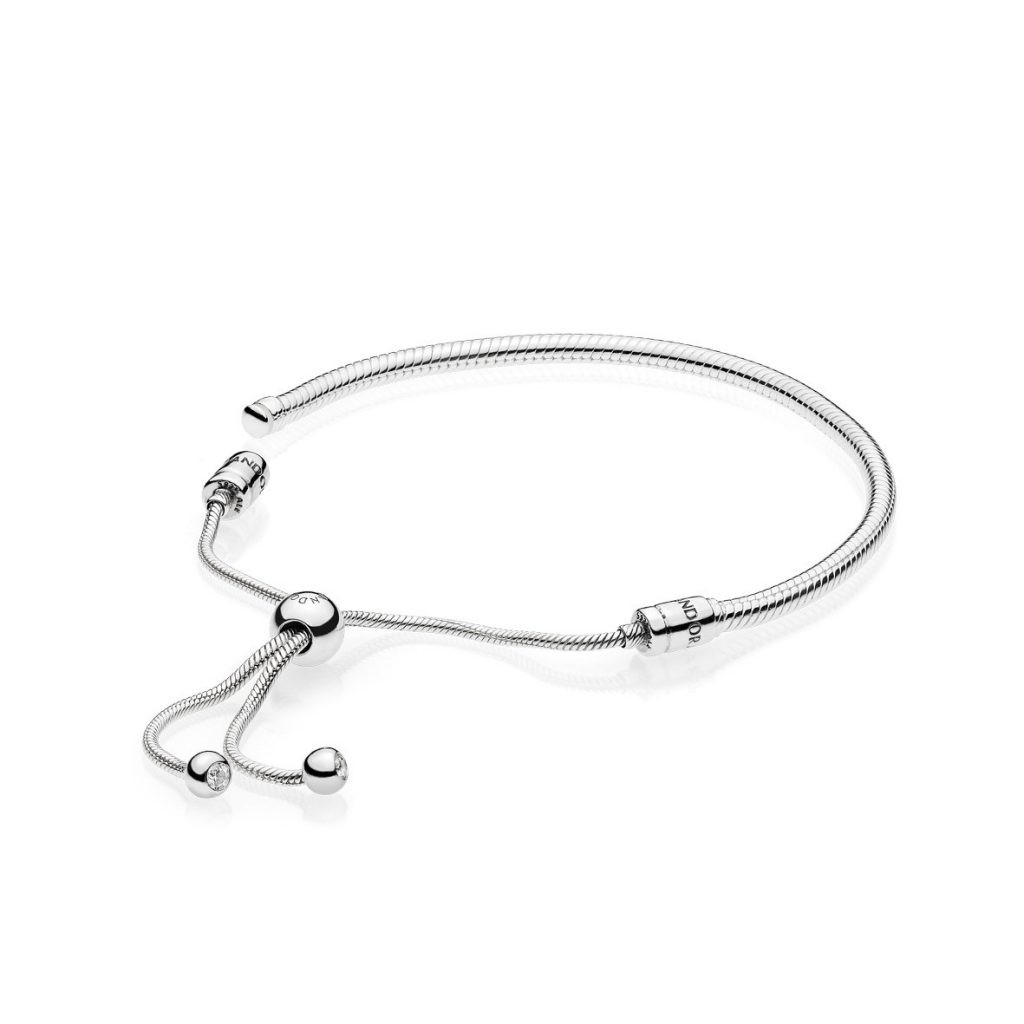 Pulsera Pandora Moments Cadena de Serpiente con Cierre Corazón Infinito ...